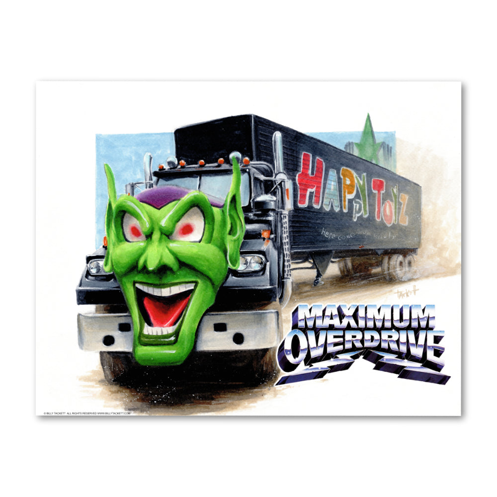 Maximum Overdrive Logo Wall Art – Billy Tackett