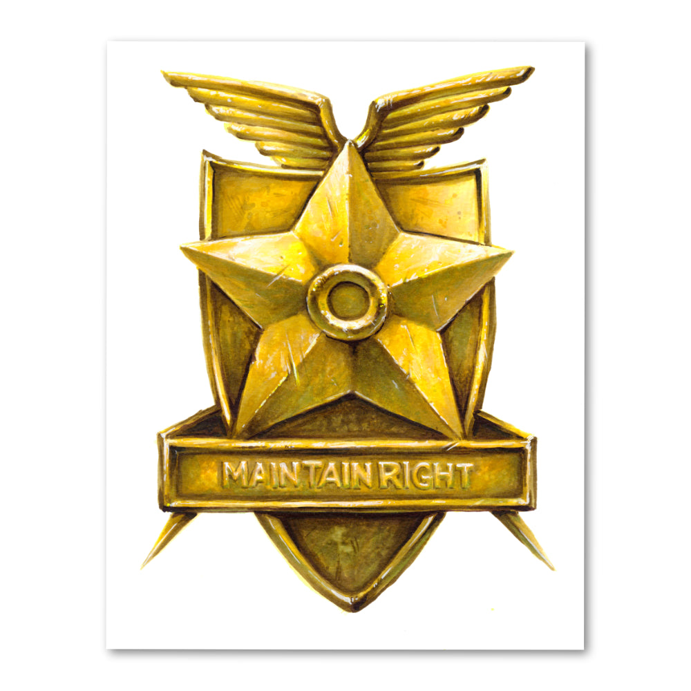 Mad Max's MFP Badge Art Print – Billy Tackett